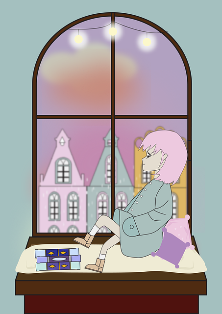 Girl Window City - Free image on Pixabay