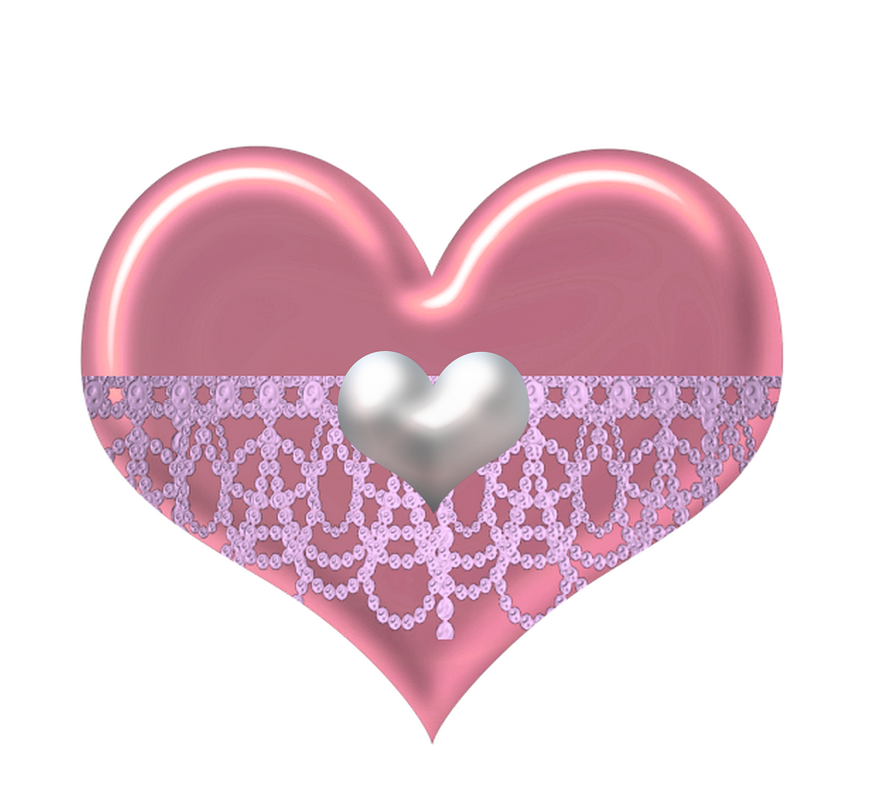Download Heart Pearl Lace Royalty Free Stock Illustration Image Download Heart Pearl Lace Royalty Free Stock Illustration Image