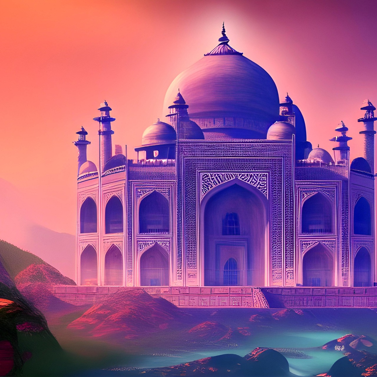 Download Taj Mahal Castle India Royalty Free Stock Illustration Download Taj Mahal Castle India Royalty Free Stock Illustration