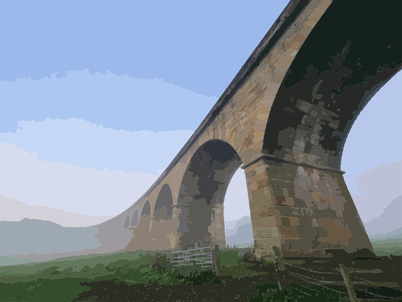 Download Painting, Bridge, Stonework. Royalty-Free Vector Graphic - Pixabay