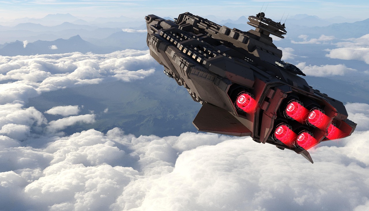 Download Spaceport, Sky, Clouds. Royalty-Free Stock Illustration Image ...