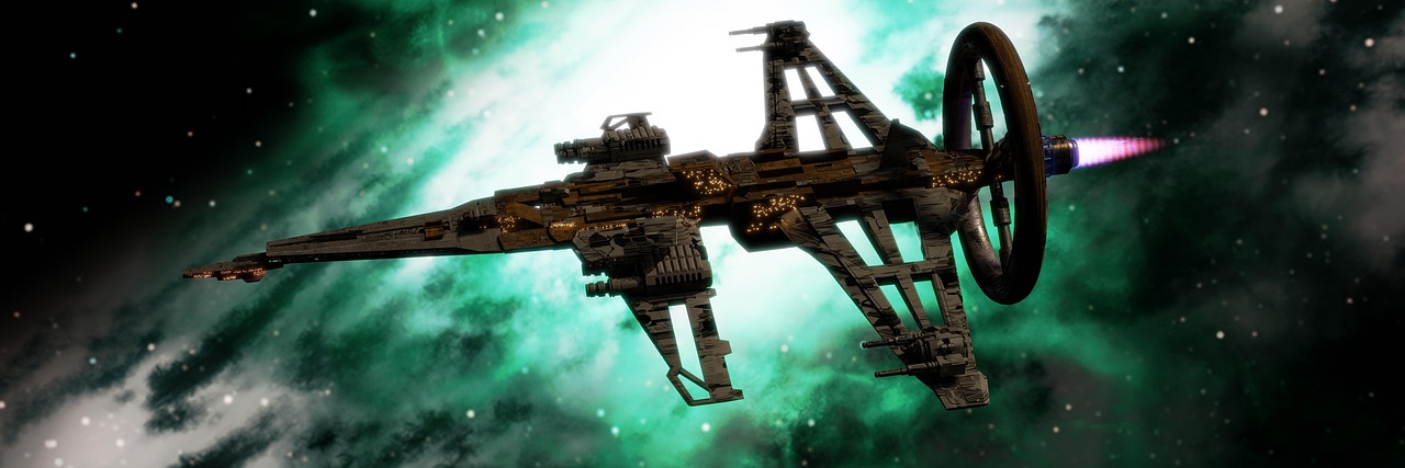 Download Spaceship, Space, Galaxy. Royalty-Free Stock Illustration ...