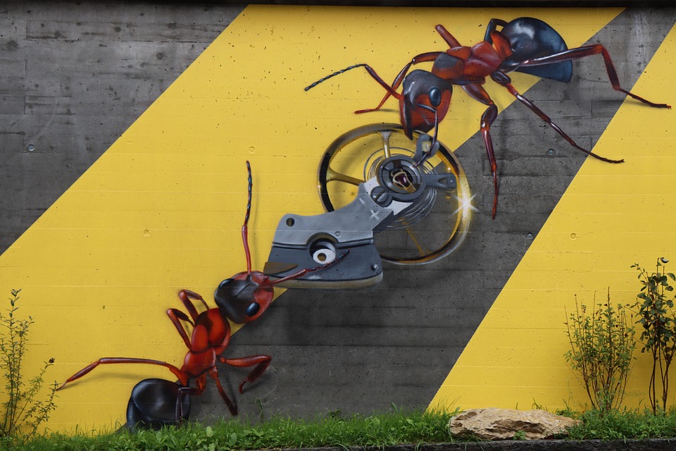 Ants Graffiti Art Wall - Free photo on Pixabay