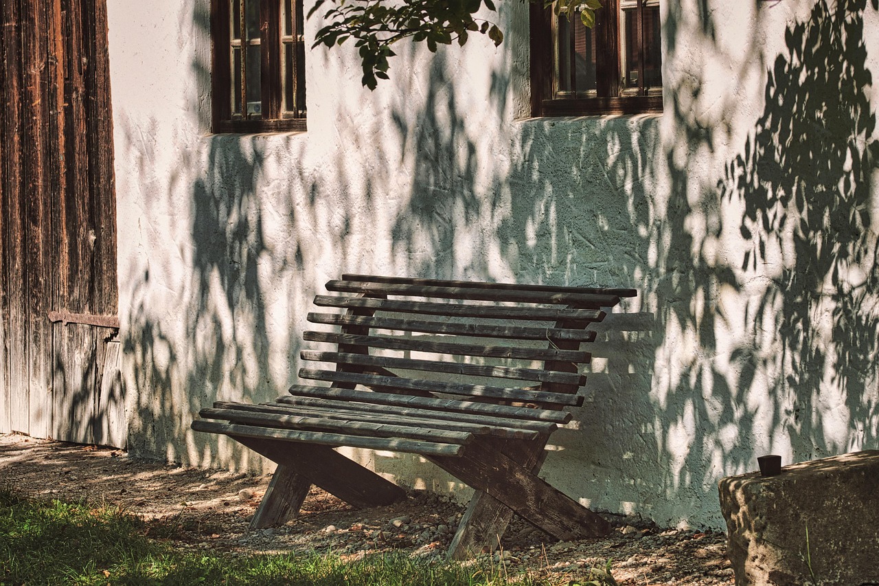 Wooden Bench Shade Resting - Free photo on Pixabay - Pixabay