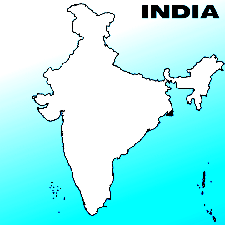 India Mapa De La Geografía - Imagen gratis en Pixabay