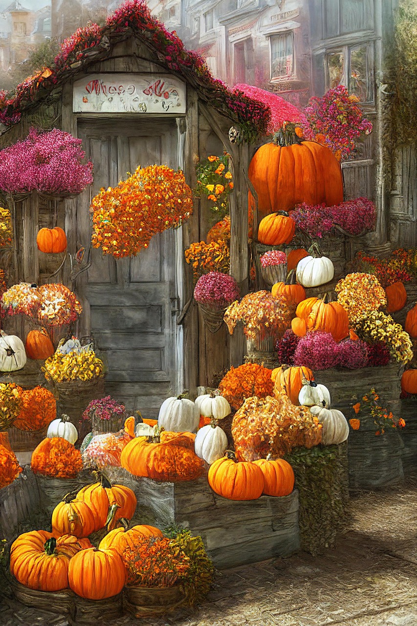 Pumpkins Flowers Halloween - Free photo on Pixabay