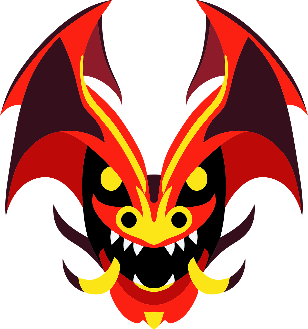 Free Dragon Face Vector Art - Download 4,851+ Dragon Face Icons ...