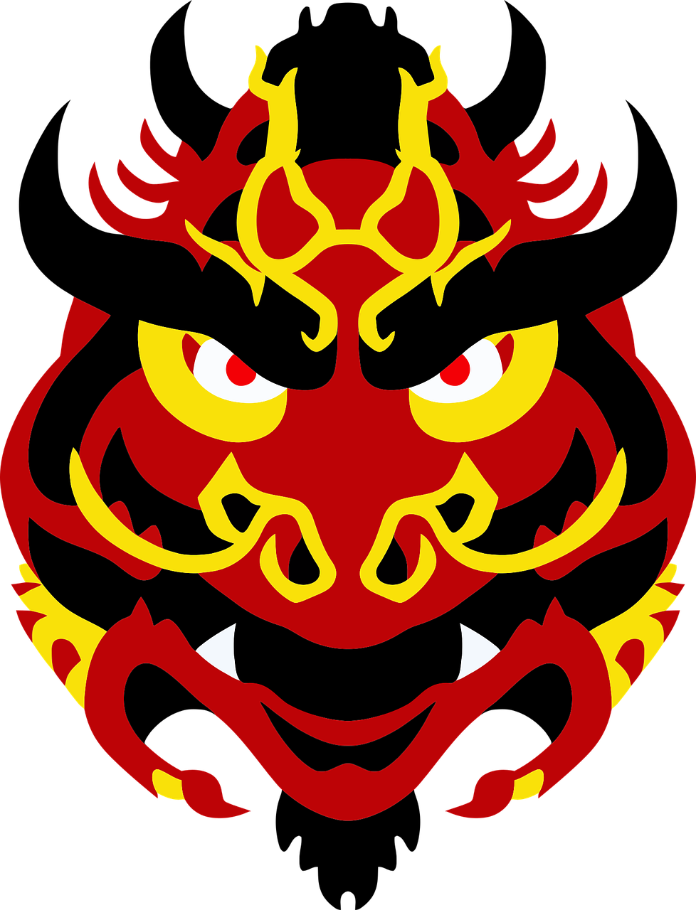 Free Dragon Face Vector Art - Download 4,851+ Dragon Face Icons ...