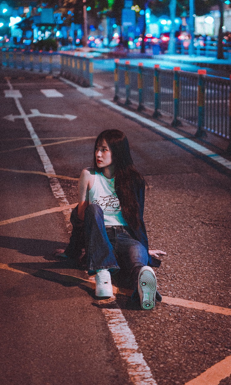 Woman Road Night - Free photo on Pixabay