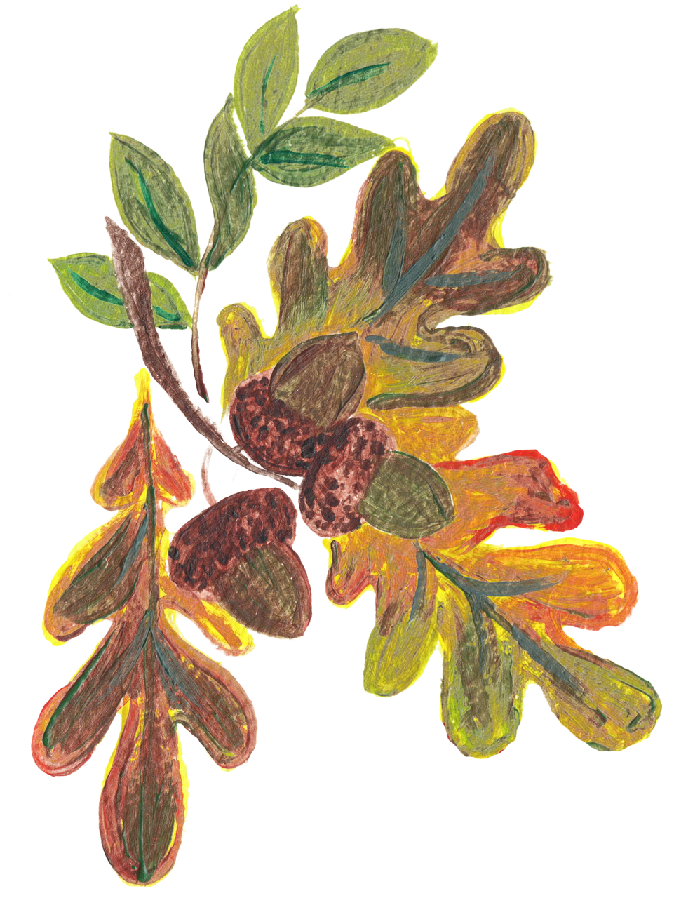Download Autumn Motif, Acorn, Leaves. Royalty-Free Vector Graphic - Pixabay