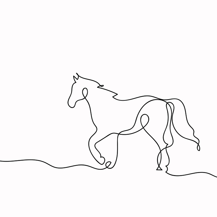Download Horse, Animal, Line Drawing. Royalty-Free Stock Illustration ...