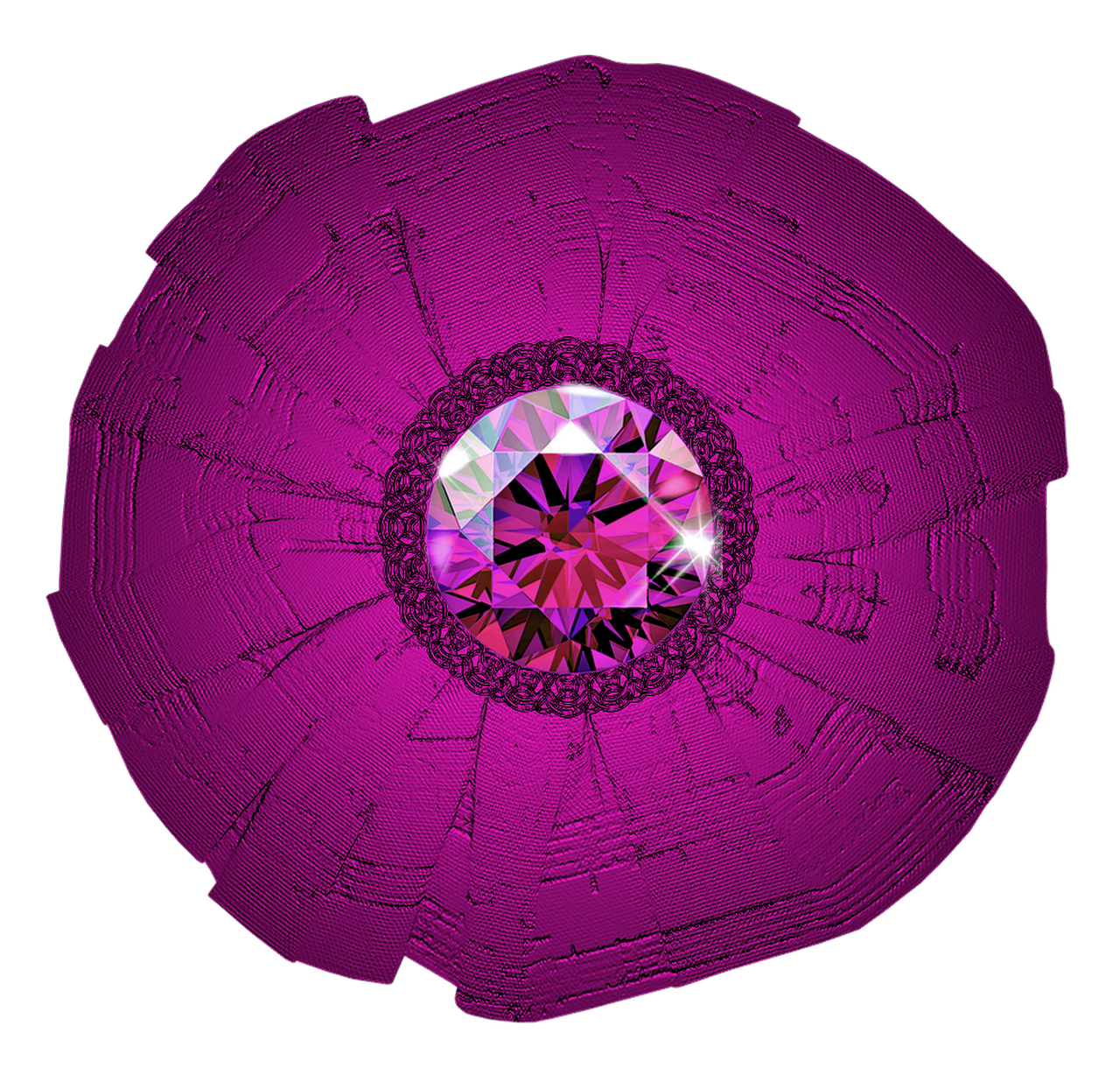 Download Flower, Diamond, Decoration. Royalty-Free Stock Illustration ...