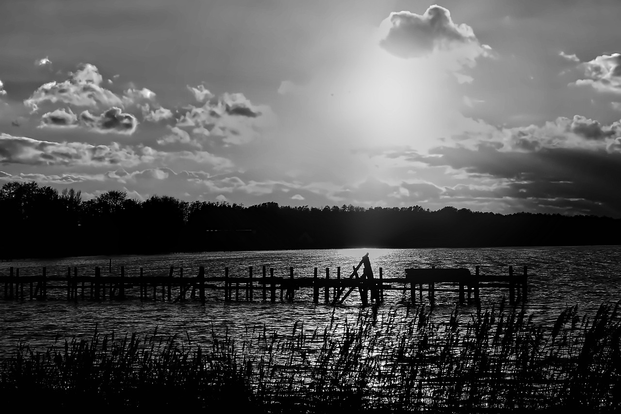 Black-And-White Sunset Mood - Free photo on Pixabay - Pixabay
