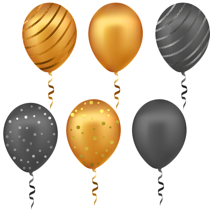 Download Balloons, Party, Gold. Royalty-Free Stock Illustration Image ...