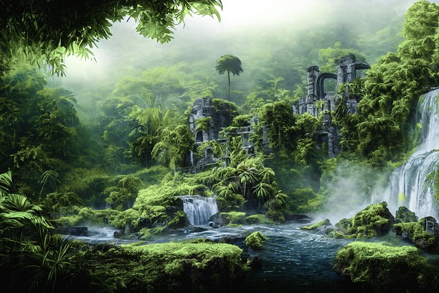 Ai Generated Waterfall Jungle - Free photo on Pixabay
