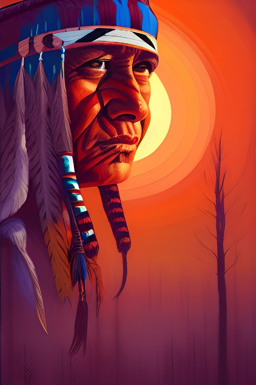 American Indian Chief Portrait - Free image on Pixabay