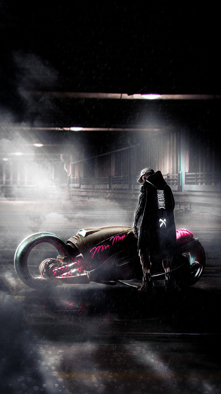 Cyberpunk Motorbike Art - Free photo on Pixabay - Pixabay