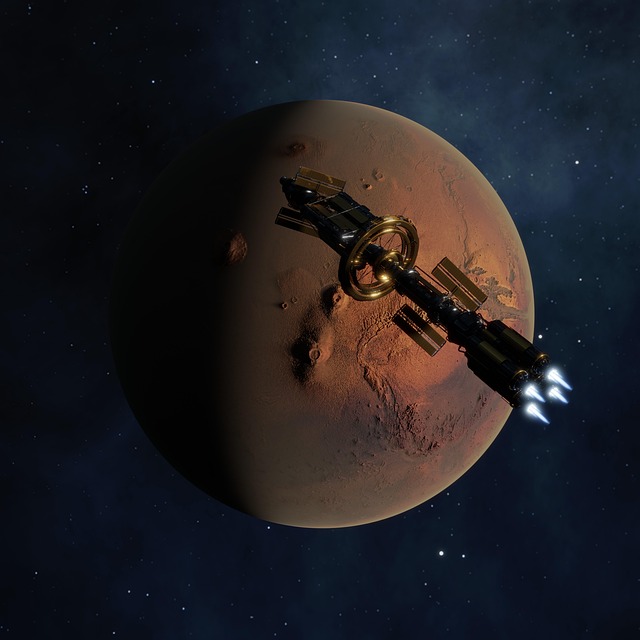 Download Solar System Mars Spaceship Royalty-Free Stock Illustration ...