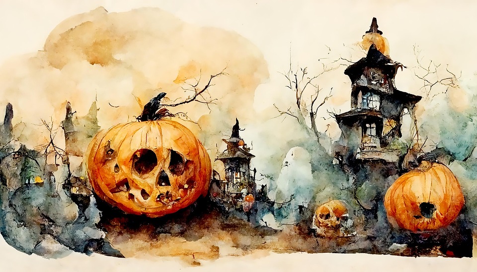 Watercolor Background Halloween - Free image on Pixabay