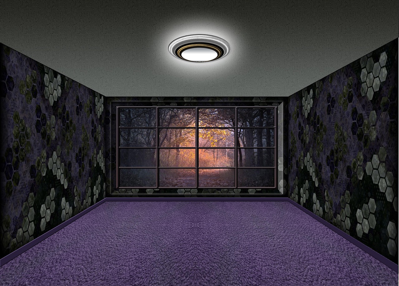 Download Purple Room, Dark Room, Empty. Royalty-Free Stock Illustration ...