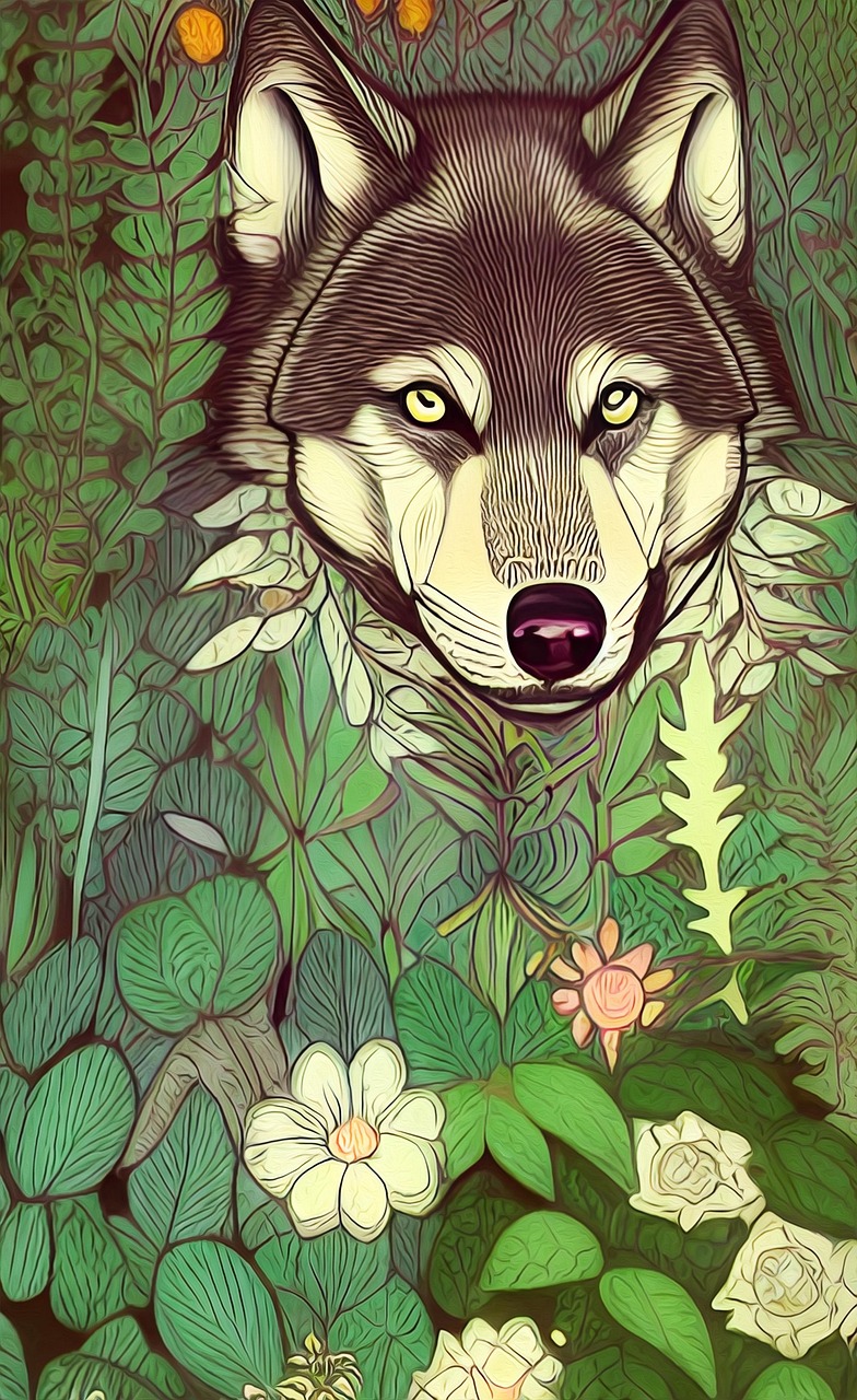 Loup Fleurs Nature - Image gratuite sur Pixabay