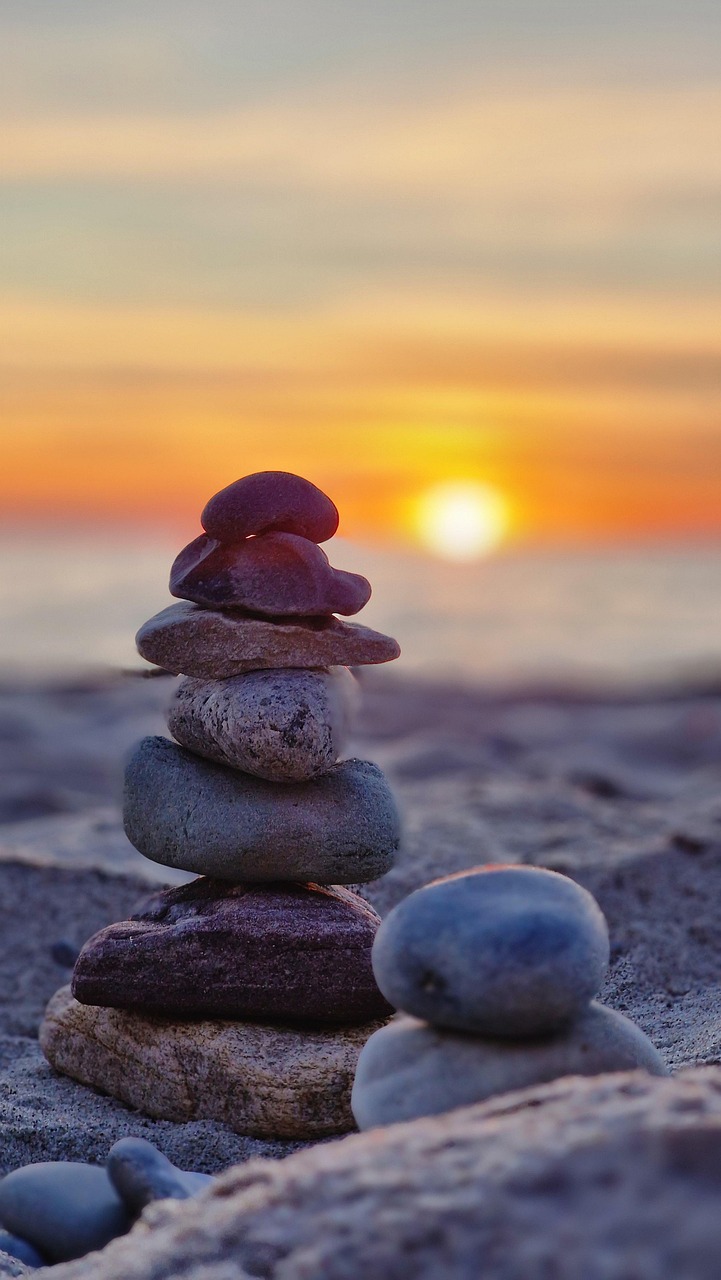 Baltic Sea Stone Cairn Sunrise - Free photo on Pixabay - Pixabay