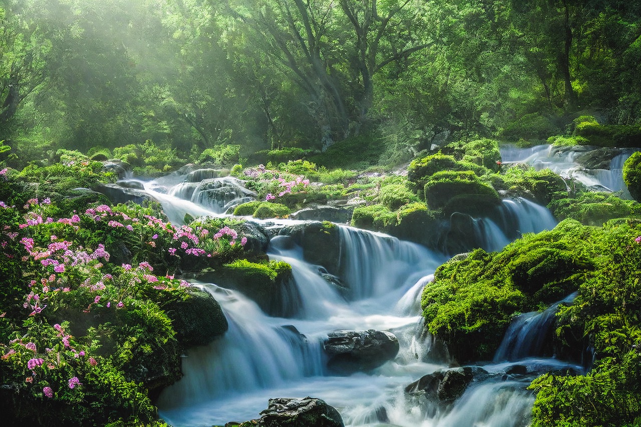 100+ Free Waterfalls With Flowers & Waterfall Photos - Pixabay