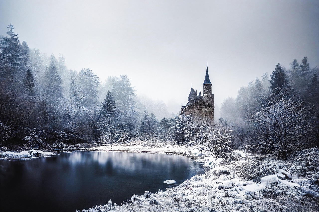 Castle Lake Winter - Free photo on Pixabay