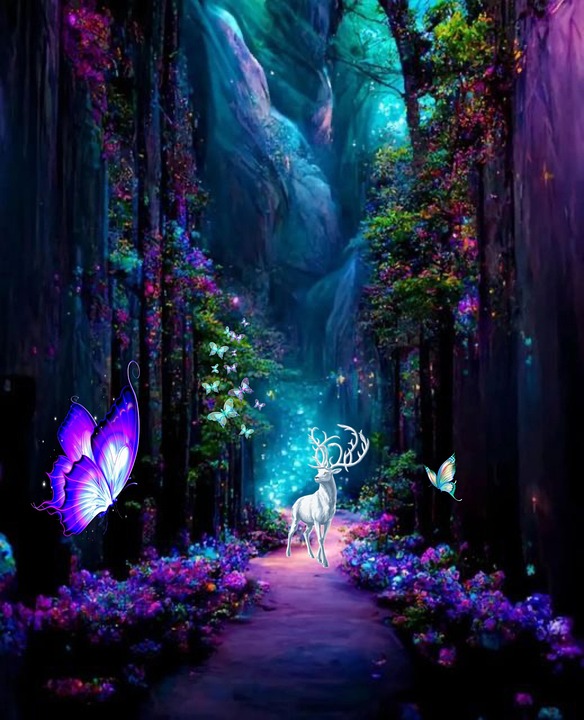 Download Butterfly, Forest, Mystical. Royalty-Free Stock Illustration ...