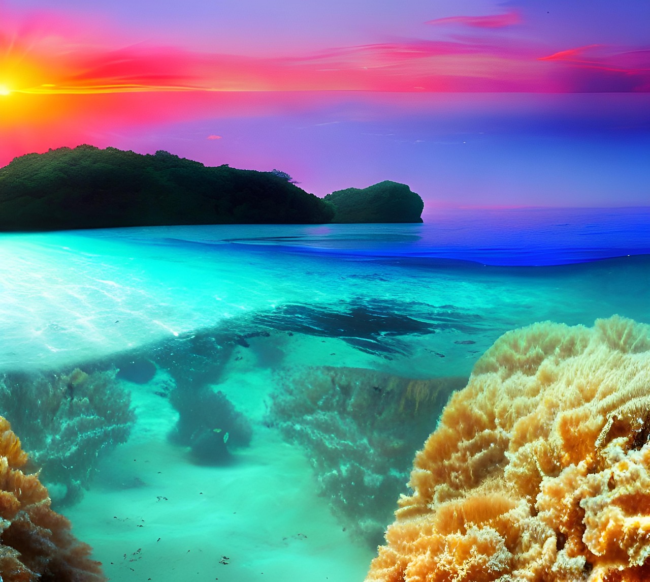 Download Sea, Ocean, Landscape. Royalty-Free Stock Illustration Image ...