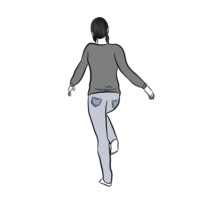 Young Woman Rear View Action - Free image on Pixabay
