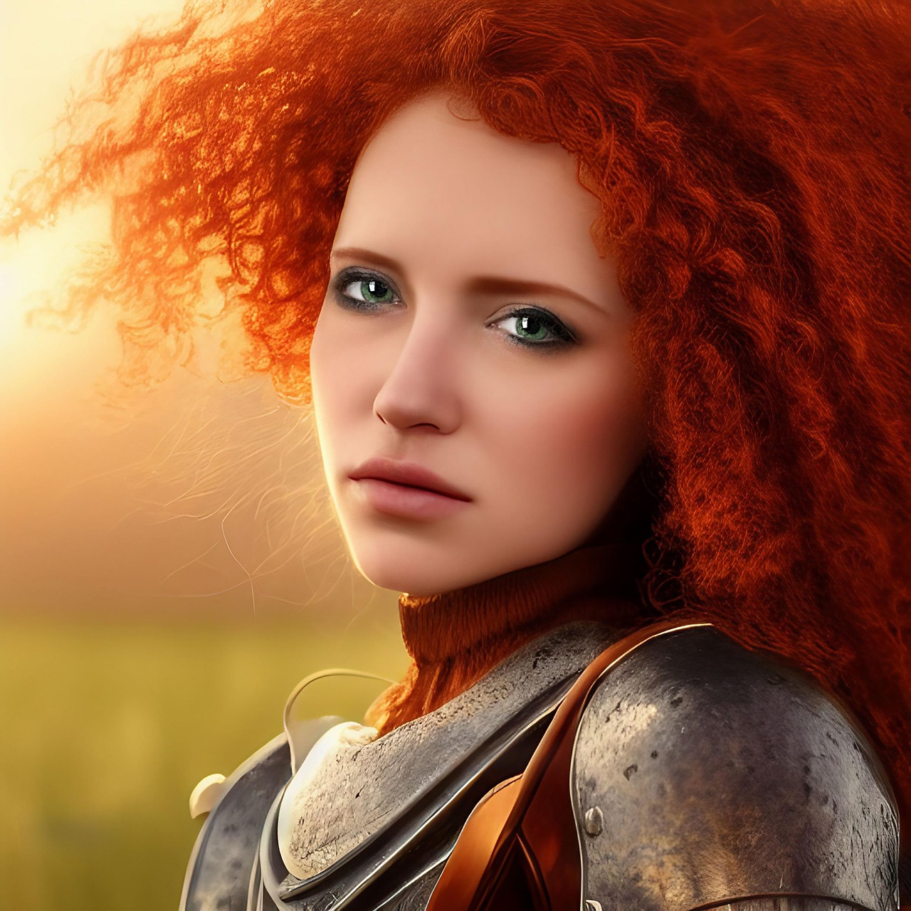 Woman Warrior Portrait Red Free Photo On Pixabay