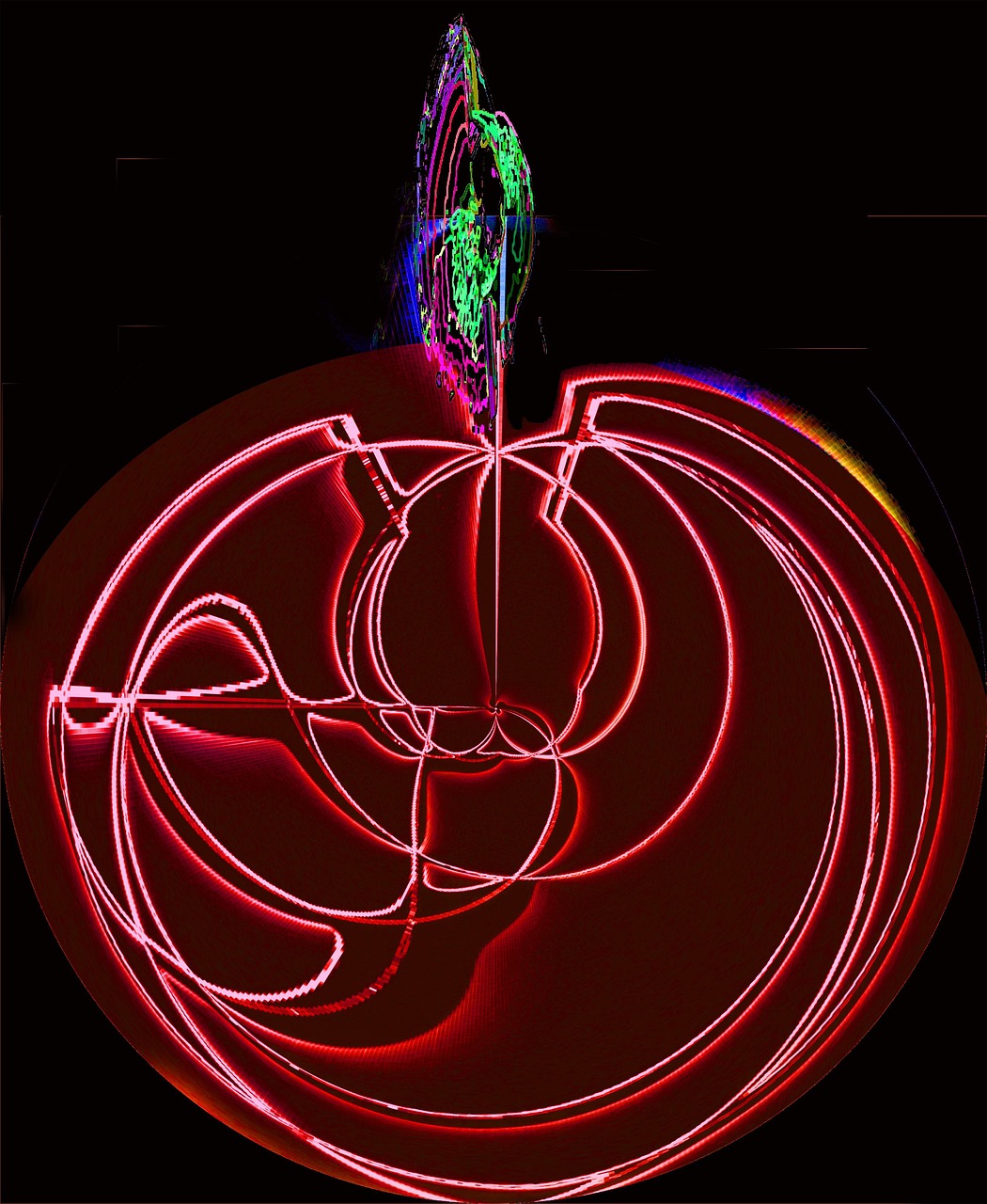 Manzana Roja Resplandor Neón Hoja - Imagen gratis en Pixabay - Pixabay
