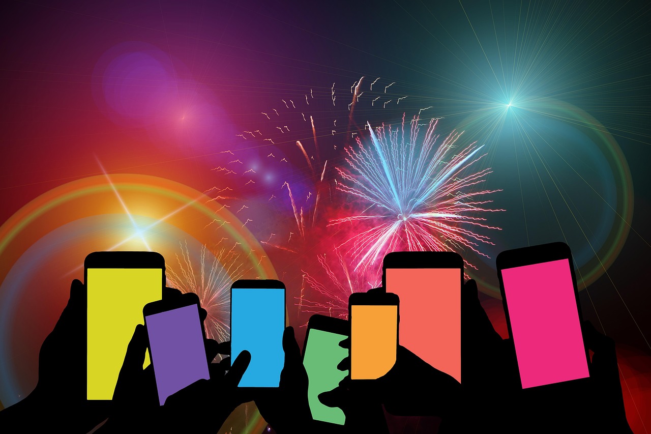 Download Sylvester, Fireworks, Phone. Royalty-Free Stock Illustration ...