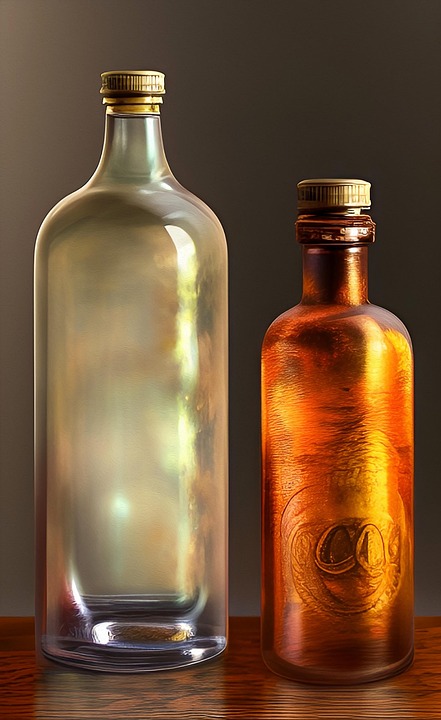 Download Bottles, Portrait, Still Life. Royalty-Free Stock Illustration ...