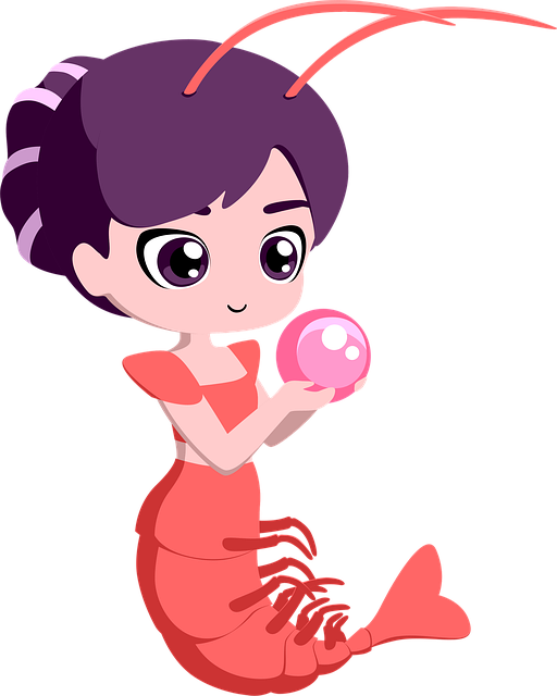 Download Mermaid, Shrimp, Cartoon. Royalty-Free Stock Illustration ...
