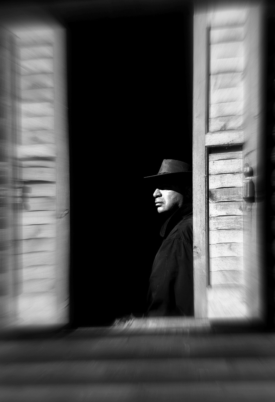 Man Window Black And - Free photo on Pixabay