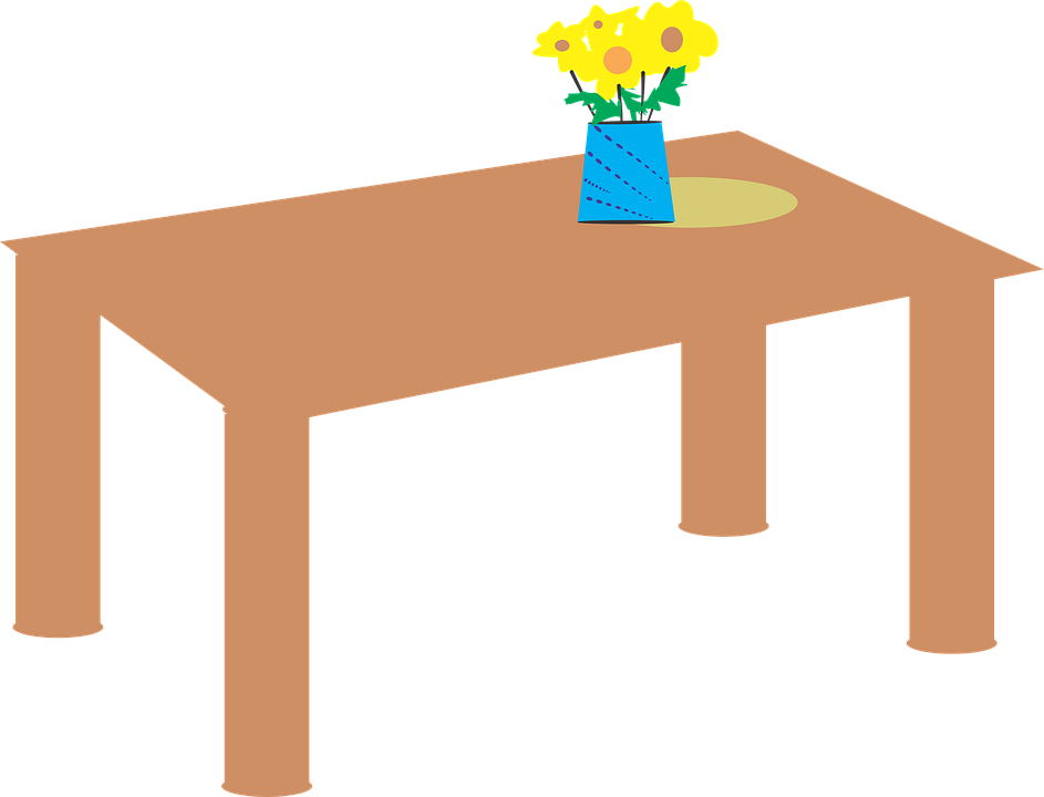 Tabel Masa Cu Vas De Studiu - Imagine gratuită pe Pixabay