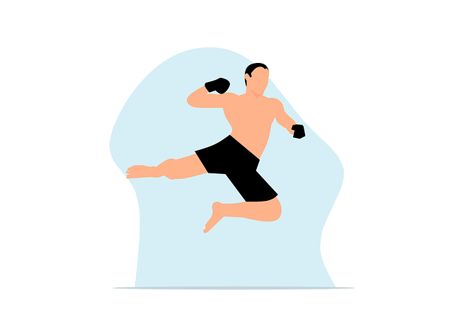 Download Kickboxing, Jumping Punch, Fighter. Royalty-Free Vector ...