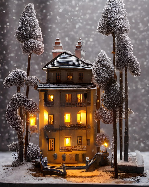 Download Miniature Diorama, Winter, Trees. Royalty-Free Stock ...