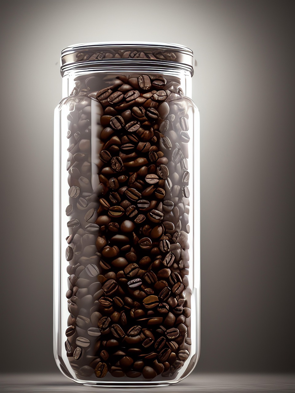 Download Generated Coffee Beans Pot Royalty Free Stock Illustration