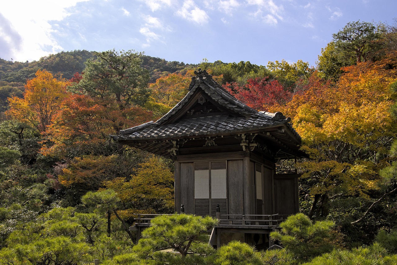 Shrine Fall Autumn Leaves - Free photo on Pixabay