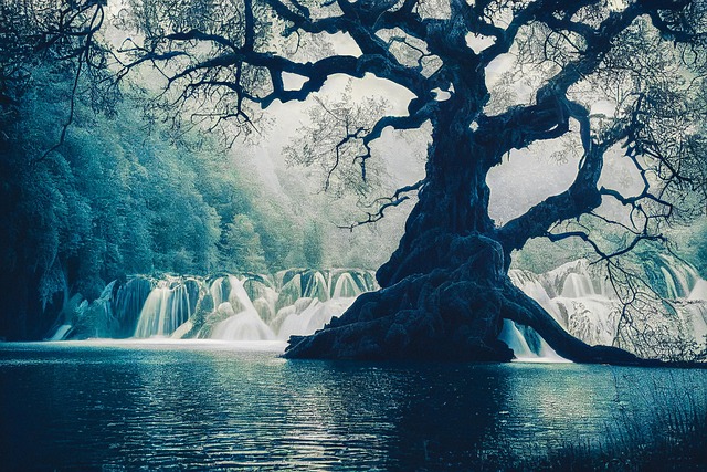 Ai Generated Waterfall Tree - Free photo on Pixabay