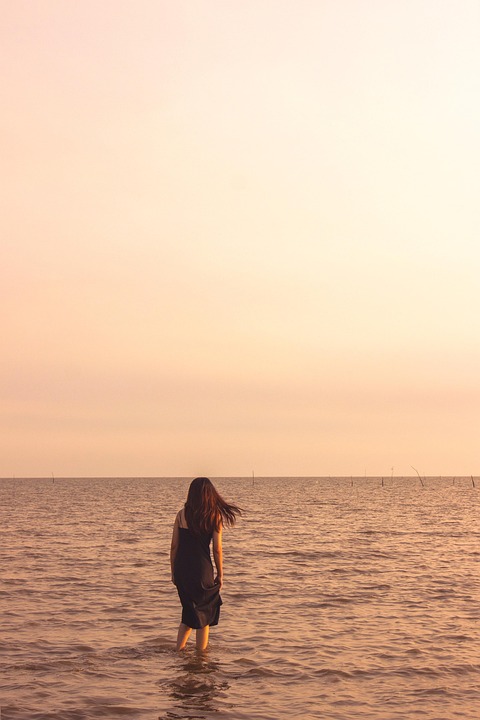 Woman Beach Sunset - Free photo on Pixabay - Pixabay