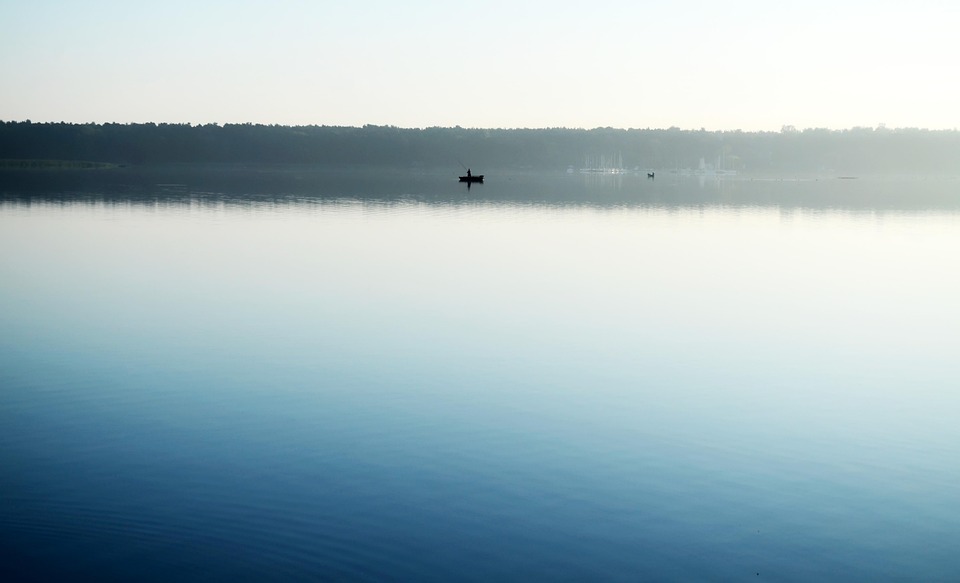 Lake Dawn Fisherman - Free photo on Pixabay