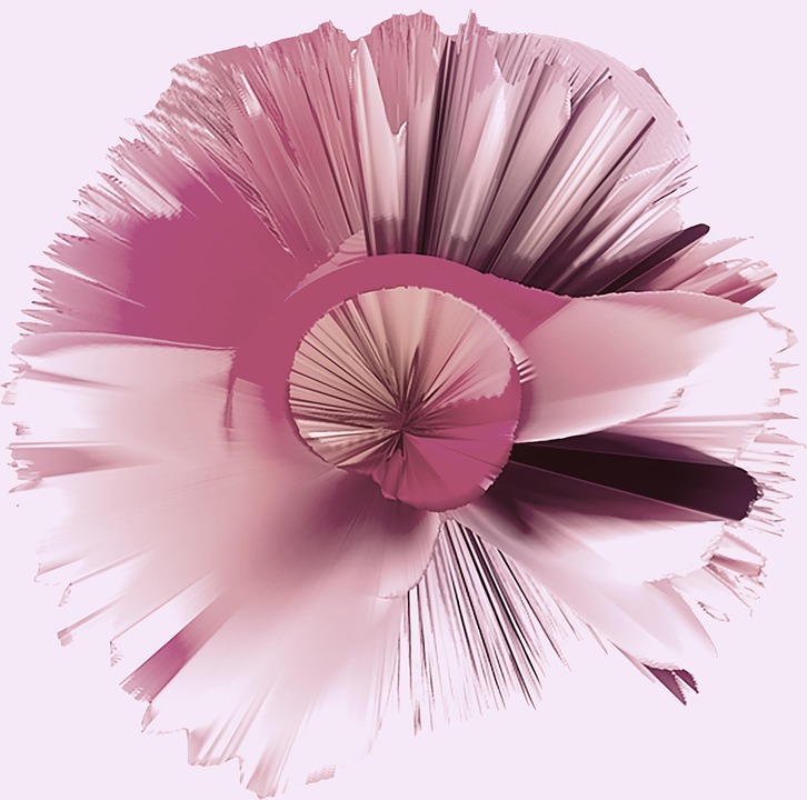 Download Pink Flower, 3D, Depth Mapping. Royalty-Free Stock ...