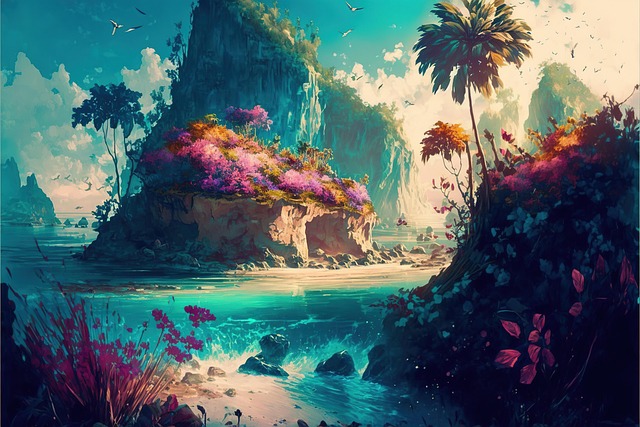 Download Tropical, Island, Fantasy. Royalty-Free Stock Illustration ...