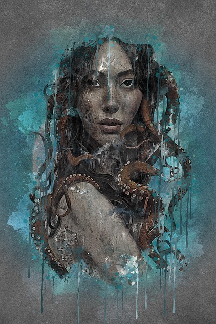 Download Woman Octopus Portrait Royalty Free Stock Illustration Image Pixabay