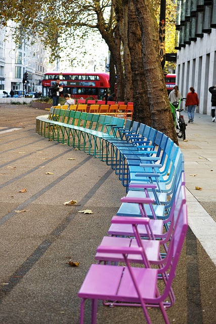 Chairs Park London Colorful - Free photo on Pixabay