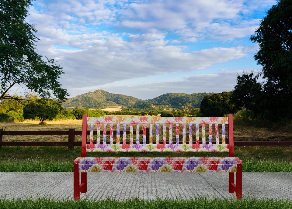 Bank Colorful Garden Bench - Free image on Pixabay